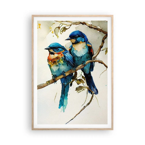 Poster in light oak frame - Is It Offended? - 70x100 cm - Store ...