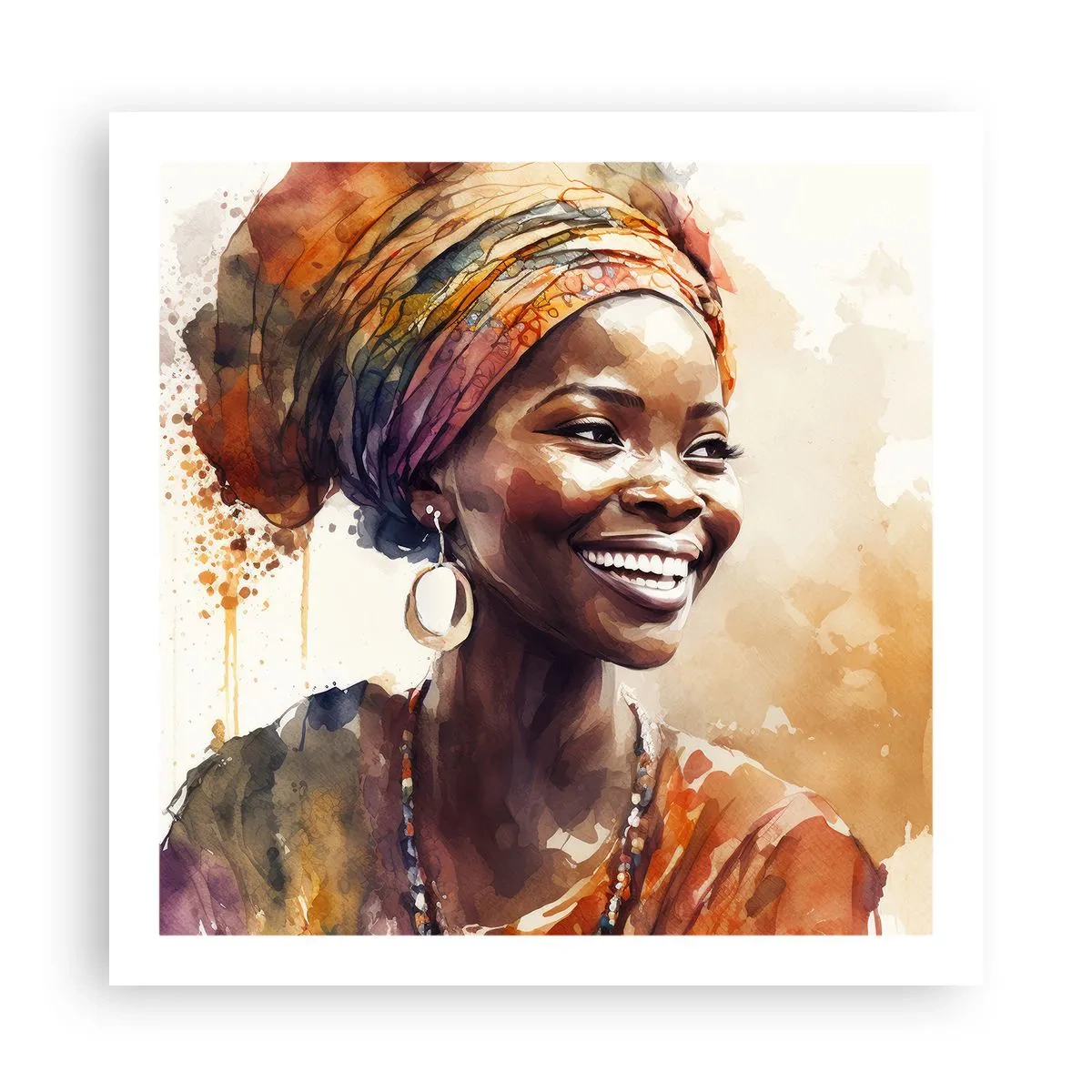 Poster - African Queen - 60x60 cm - Store arttordesign.com